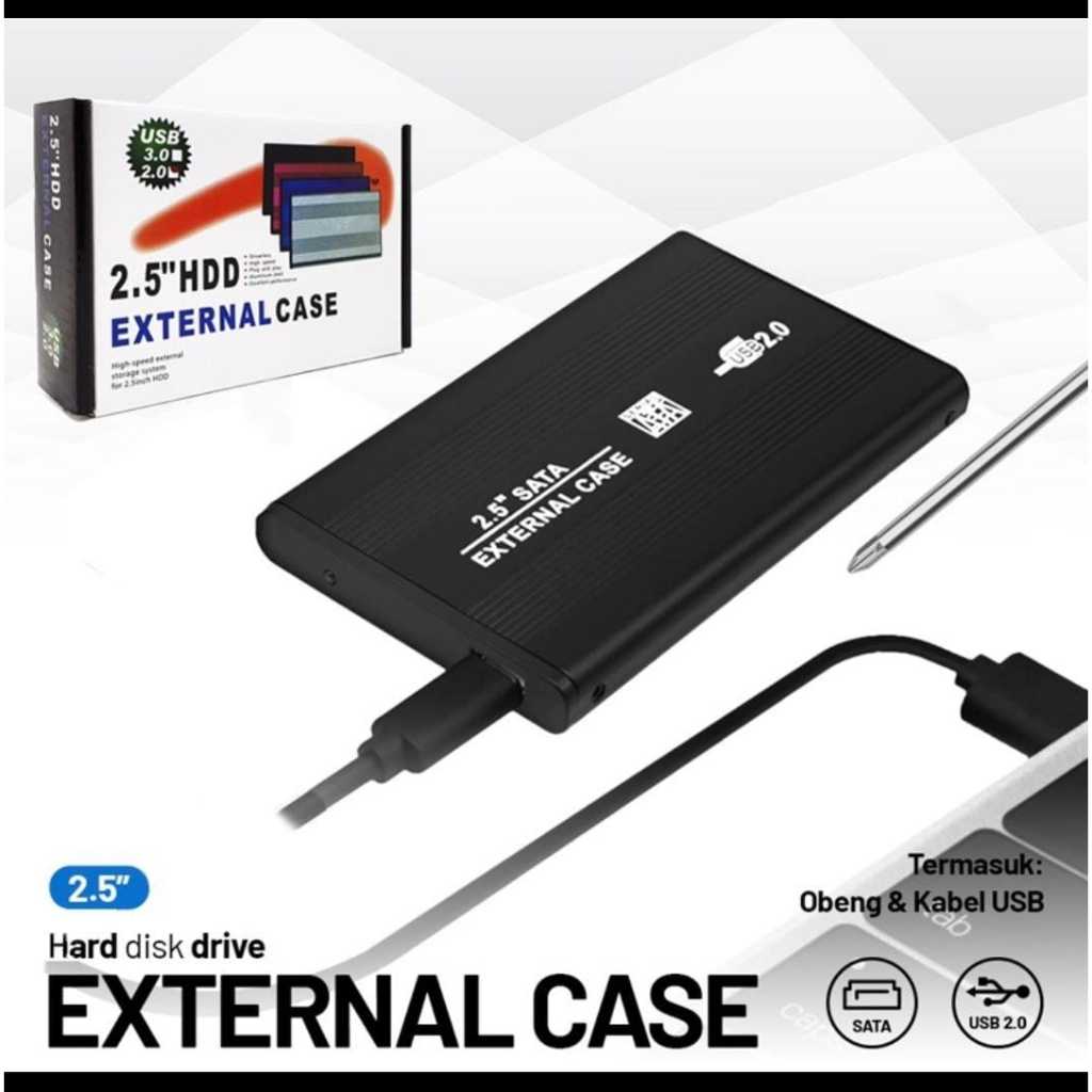 Jual HDD CASE Hardisk 2.5 Inch Sata External Case USB 2.0. Hardisk Laptop | Shopee Indonesia