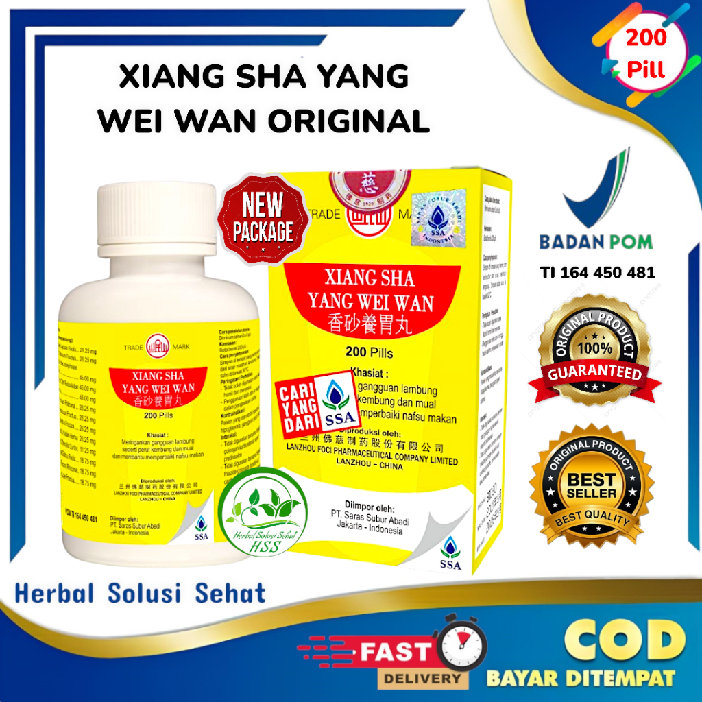 Jual XIANG SHA YANG WEI WAN ORIGINAL / OBAT LAMBUNG / MAAG / GERD ...