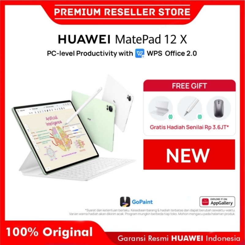 Jual HUAWEI MatePad 12X 2025 Tablet 12/256GB 12 X Tablet | PC-level WPS ...