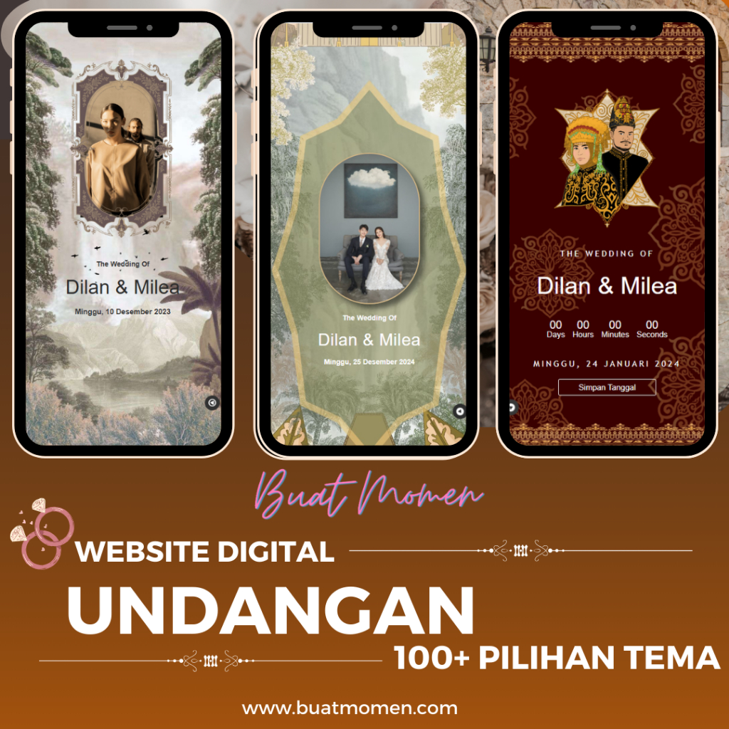 Jual Undangan Pernikahan Digital Website | Undangan Nikah Digital ...