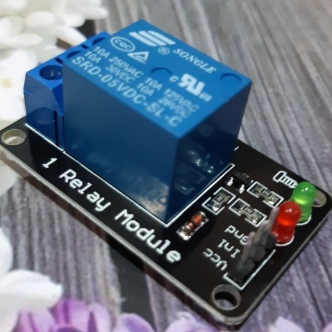 Jual Relay Module 1 Channel 5V Low Level Trigger – Tanpa Optocoupler ...