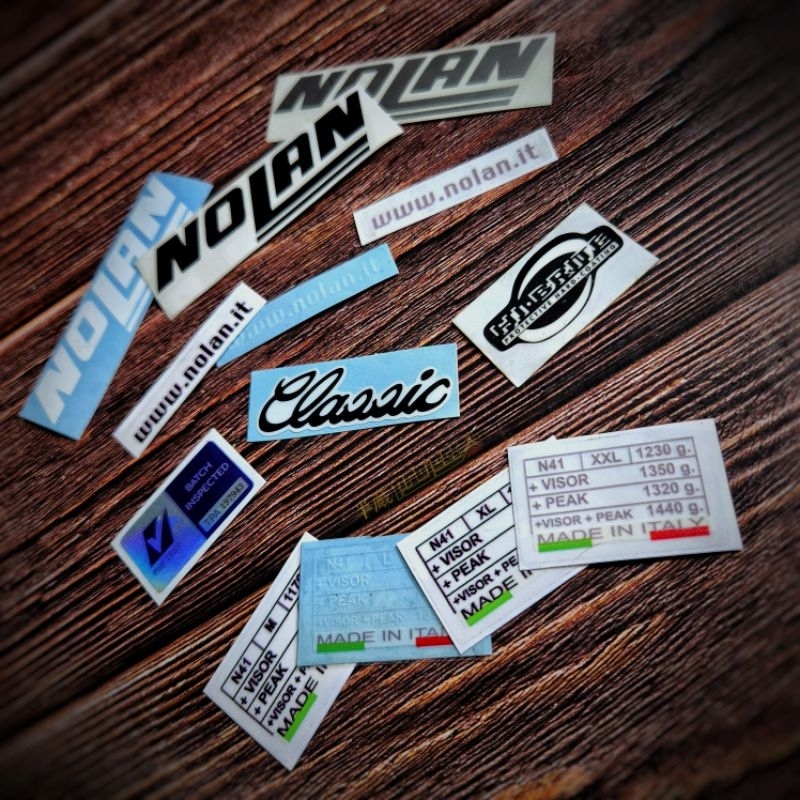 Jual Sticker Set Nolan N41 Classic ( logo Cutting ) | Shopee Indonesia
