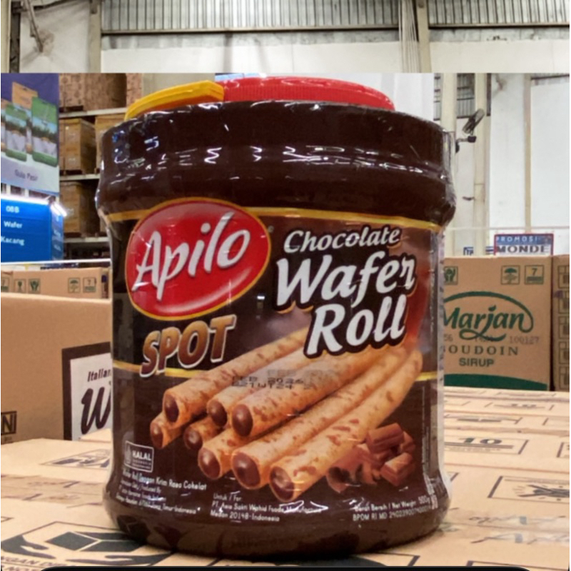 Jual APILO SPOT Chocolate Wafer Roll 500gram | Shopee Indonesia