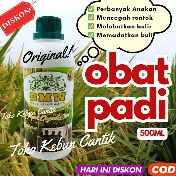 Jual PUPUK PADI POC BMW 500ML - Pupuk Penyubur Akar dan Daun Padi Agar Tumbuh Kuat - Solusi Agar ...