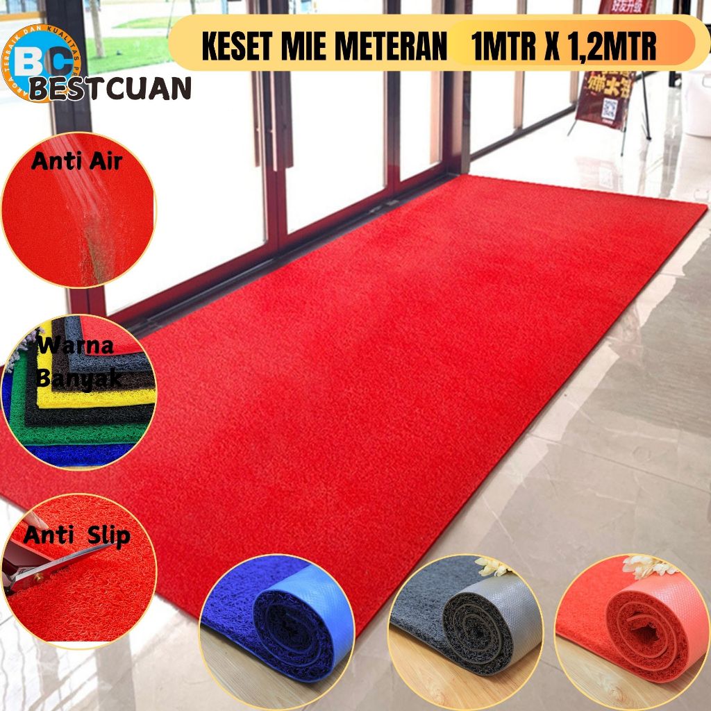 Jual NEW Keset Karpet PVC Mie Bihun ROLL METERAN karpet kamar mandi ...
