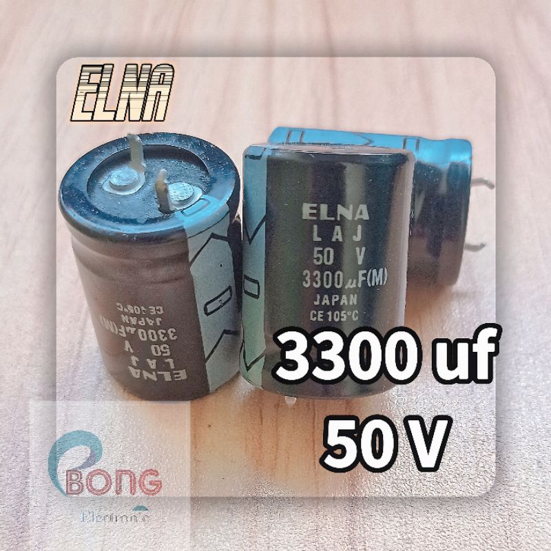 Jual Elco / Kapasitor 3300uf 50 Volt ELNA Ori Japan | Shopee Indonesia