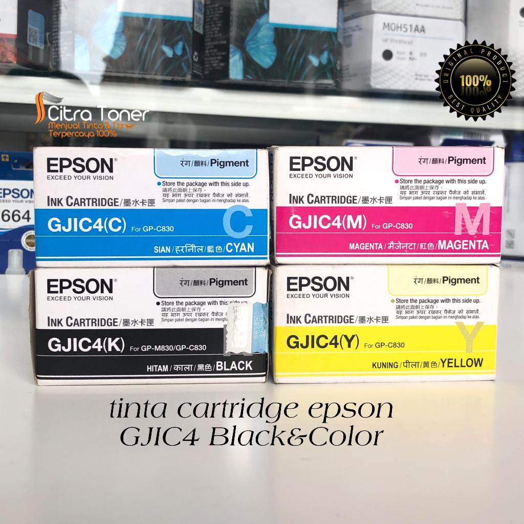 Jual TINTA CARTRIDGE EPSON GJIC4 BLACK&COLOR ORIGINAL | Shopee Indonesia