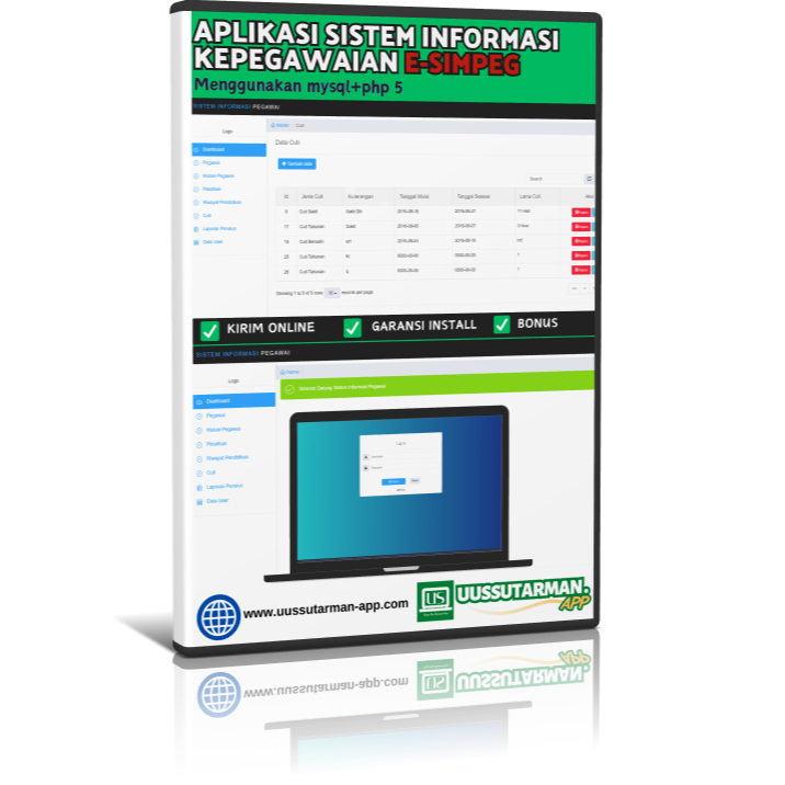Jual Aplikasi E-Simpeg Sederhana Berbasis Codeigniter | Shopee Indonesia