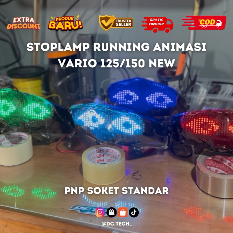 Jual STOPLAMP ANIMASI RUNNING VARIO 125/150 NEW | Shopee Indonesia