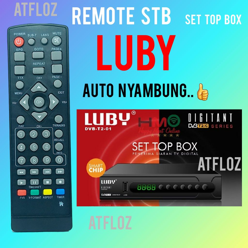 Jual remote stb luby stb dvbt2 remot langsung pakai tanpa set kode ...