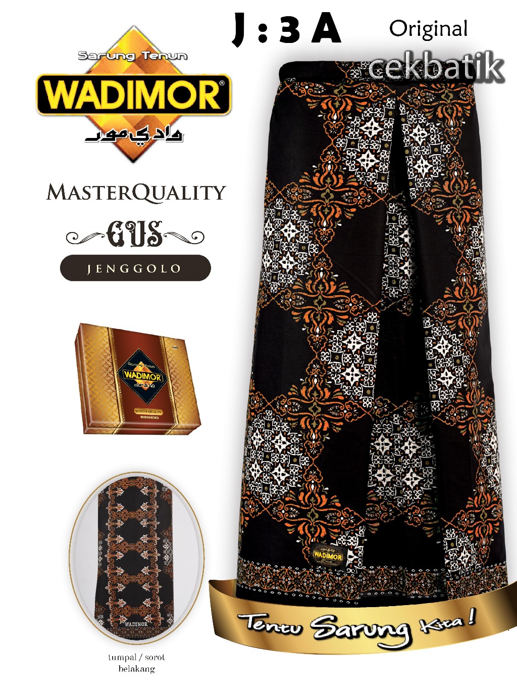 Jual Sarung Tenun Wadimor MASTER QUALITY BATIK GUS (gus igdam series ...