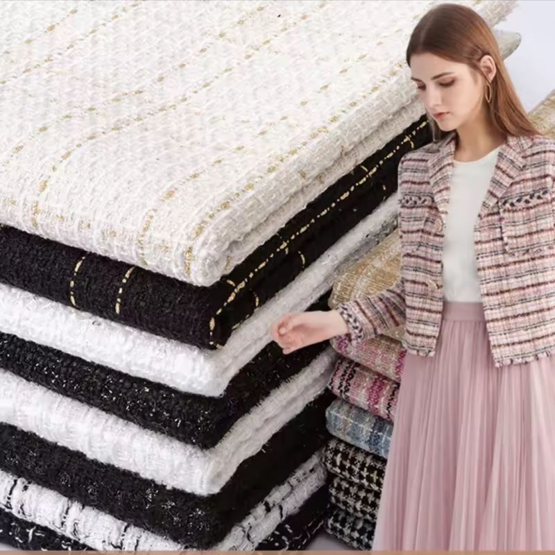 Jual Bahan Tweed Chanel Premium Import ( Harga per 0,5meter ) | Shopee ...