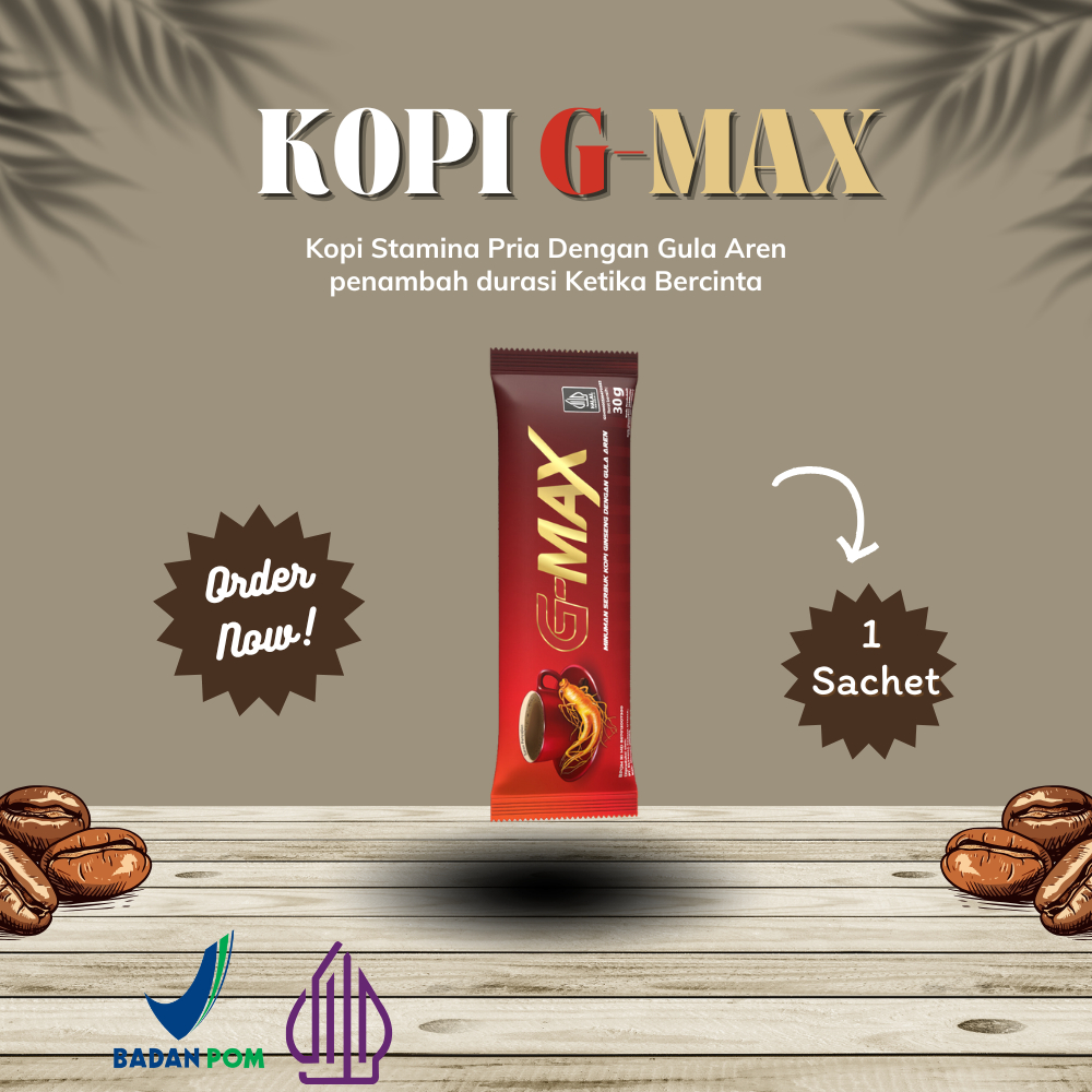 Jual Kopi herbal ginseng/ Kopi sayang KOPI STAMINA PRIA KOPI GMAX 1 ...