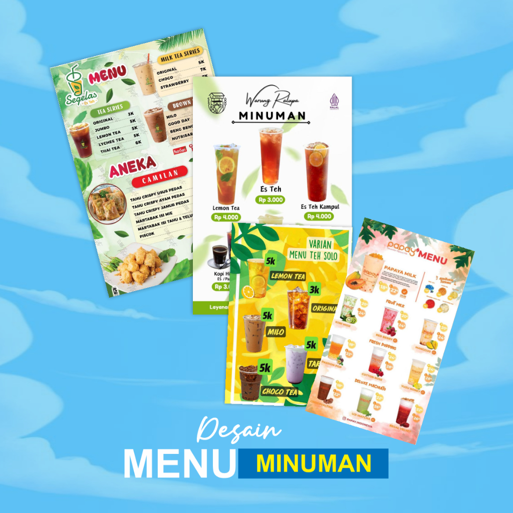 Jual JASA DESAIN GRAFIS PROFESIONAL BUKU MENU MAKANAN MINUMAN PREMIUM ...