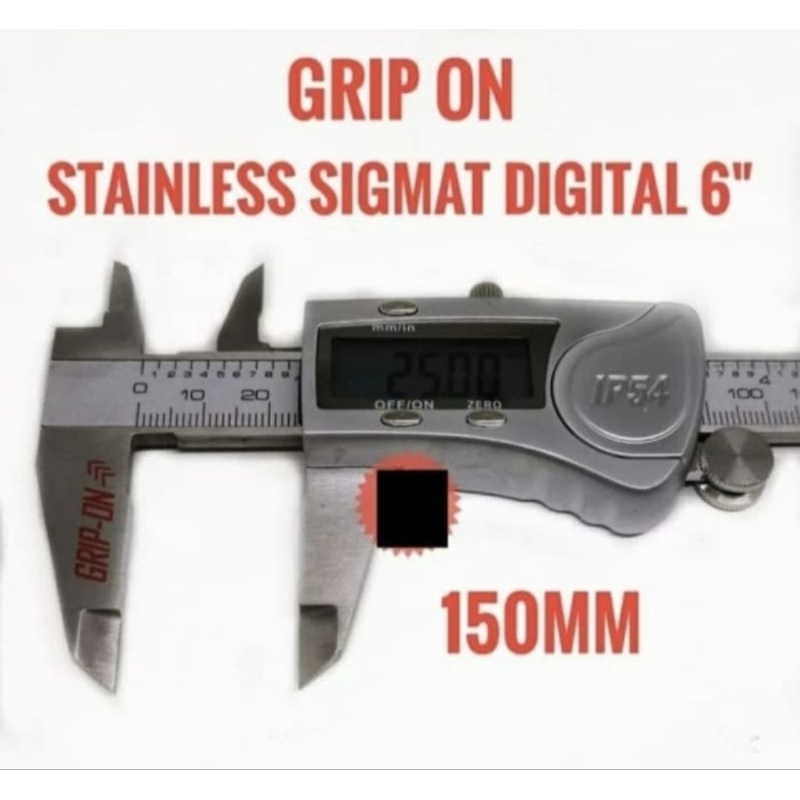 Jual Kaliper Sigmat Sketmat Presisi Digital - Precision Vernier Caliper GRIP-ON 6'' | Shopee ...