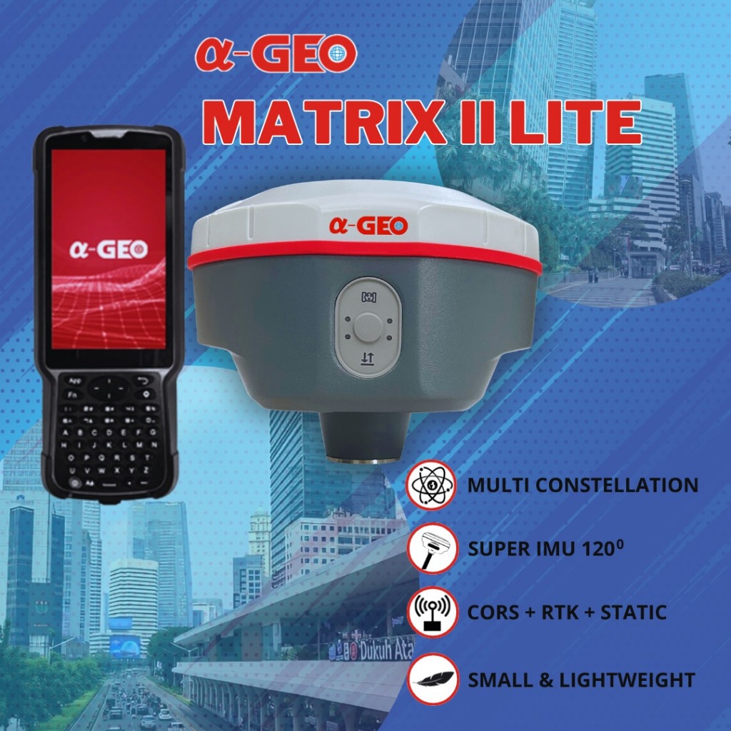 Jual GPS Geodetik RTK Alpha Geo MATRIX II Lite IMU 120 Derajat | Shopee Indonesia