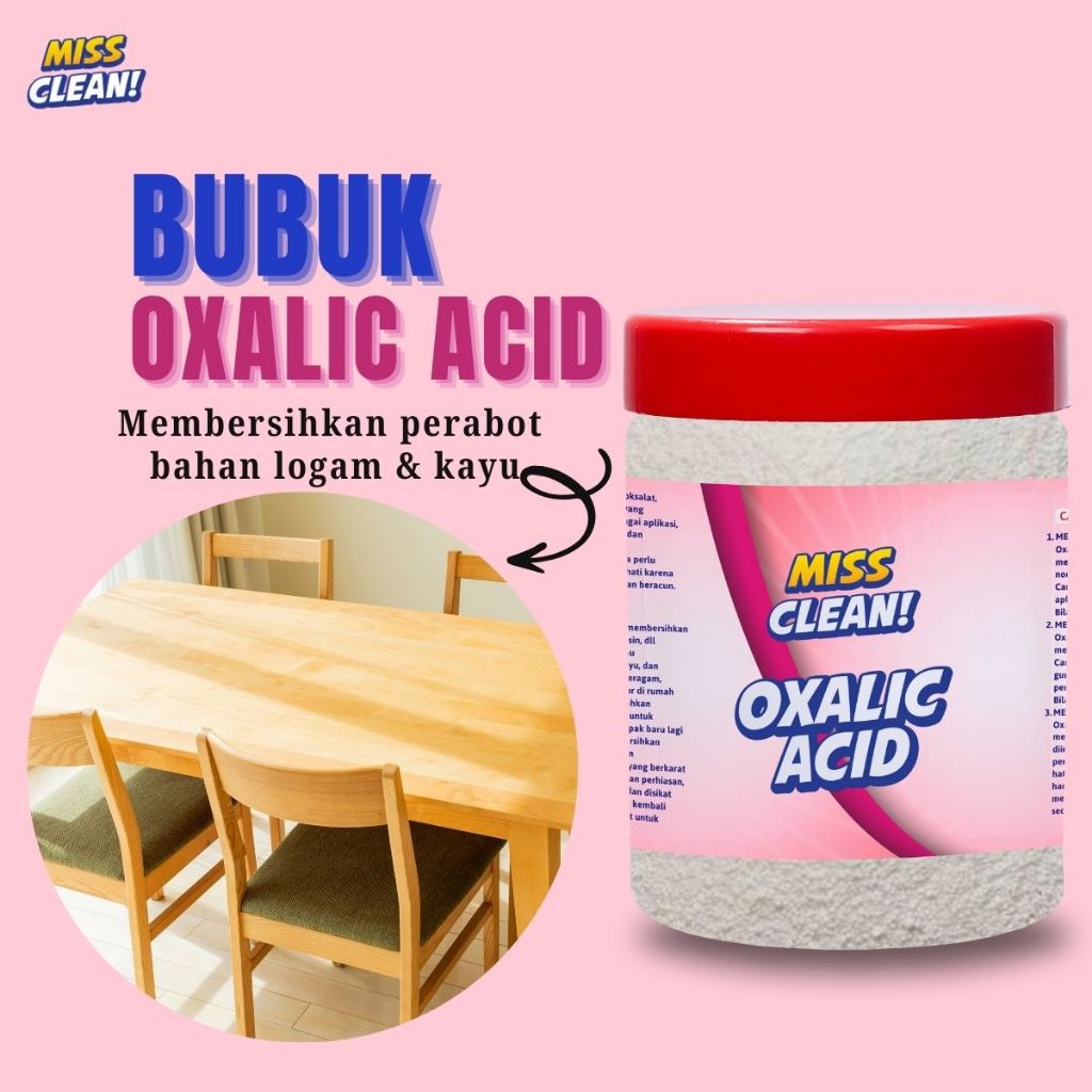 Jual Pembersih perabot kayu logam oxalic acid osasir oksalat | Shopee ...