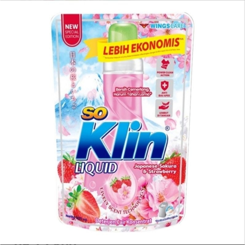 Jual SOKLIN LIQUID JAPANESE SAKURA STRAWBERRY 700ML | Shopee Indonesia