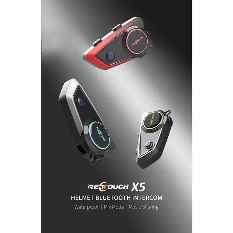 Jual INTERCOM HELMET | X5 RETOUCH | INTERPHONE BLUETOOTH | Shopee Indonesia
