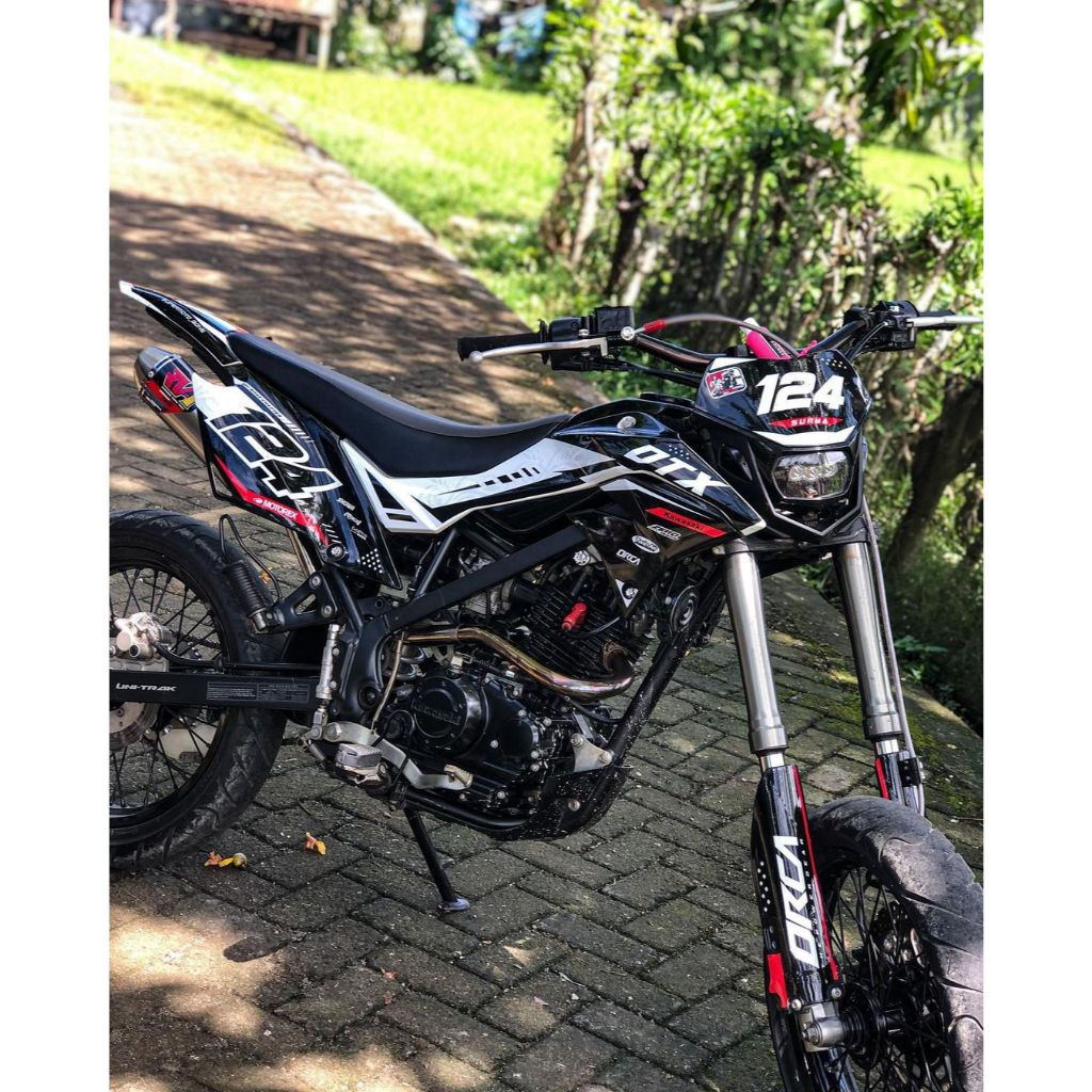 Jual STIKER DECAL KAWASAKI DTRACKER SUPERMOTO HITAM DECAL DTX FULL BODY ...