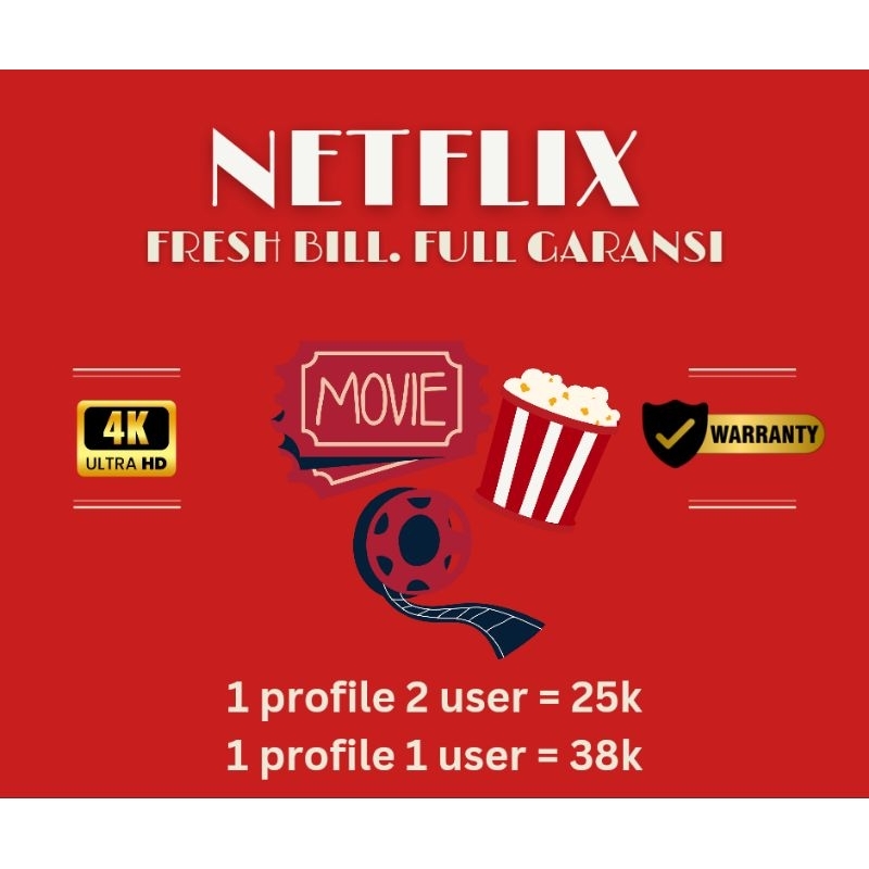 Jual Netflix Sharing 1u 2u Private (Full garansi. fresh bill setiap hari) | Shopee Indonesia