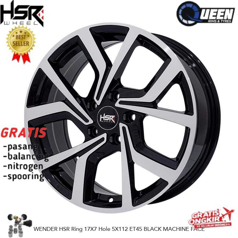 Jual VELG Mobil HSR Wender R17 Cocok Mercy Mini Cooper Hrv Luxio Innova ...