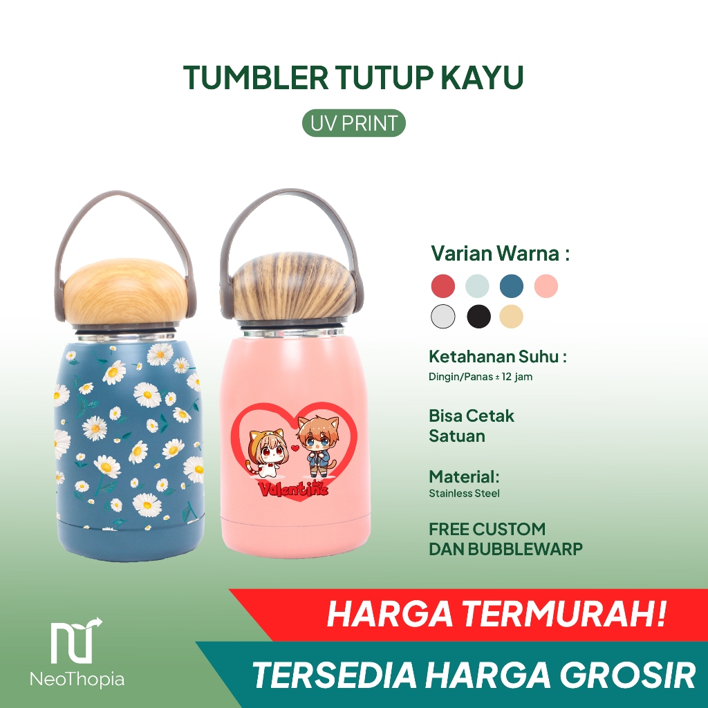 Jual Custom Termos Mini Anak Premium 300ml Cetak Fullprint Uv Print ...