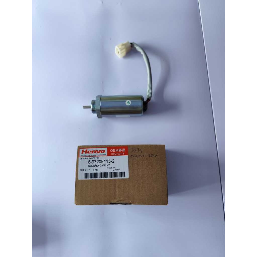 Jual SOLENOID ENGINE STOP SANY SY75 SY75-8 8-97209115-2 12V HENVO ...