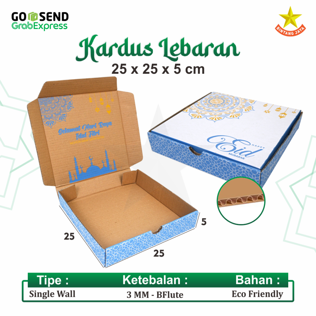Jual Box 25x25x5 cm (KuKer Toples 250gr isi 4) Kardus/Karton/KUKER 250 ...