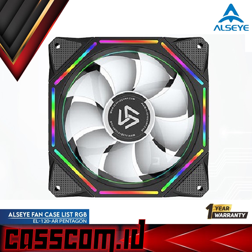Jual Alseye Fan Case Pentagon Auto RGB EL-120-AR RGB CPU Cooler / Fan ...