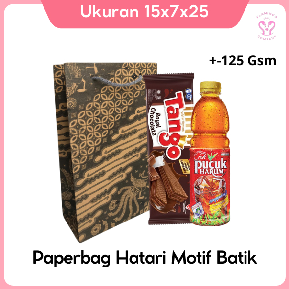 Jual PAPERBAG HATARI BATIK UKURAN 15x25 MURAH PAPER BAG UNTUK WAFER ...