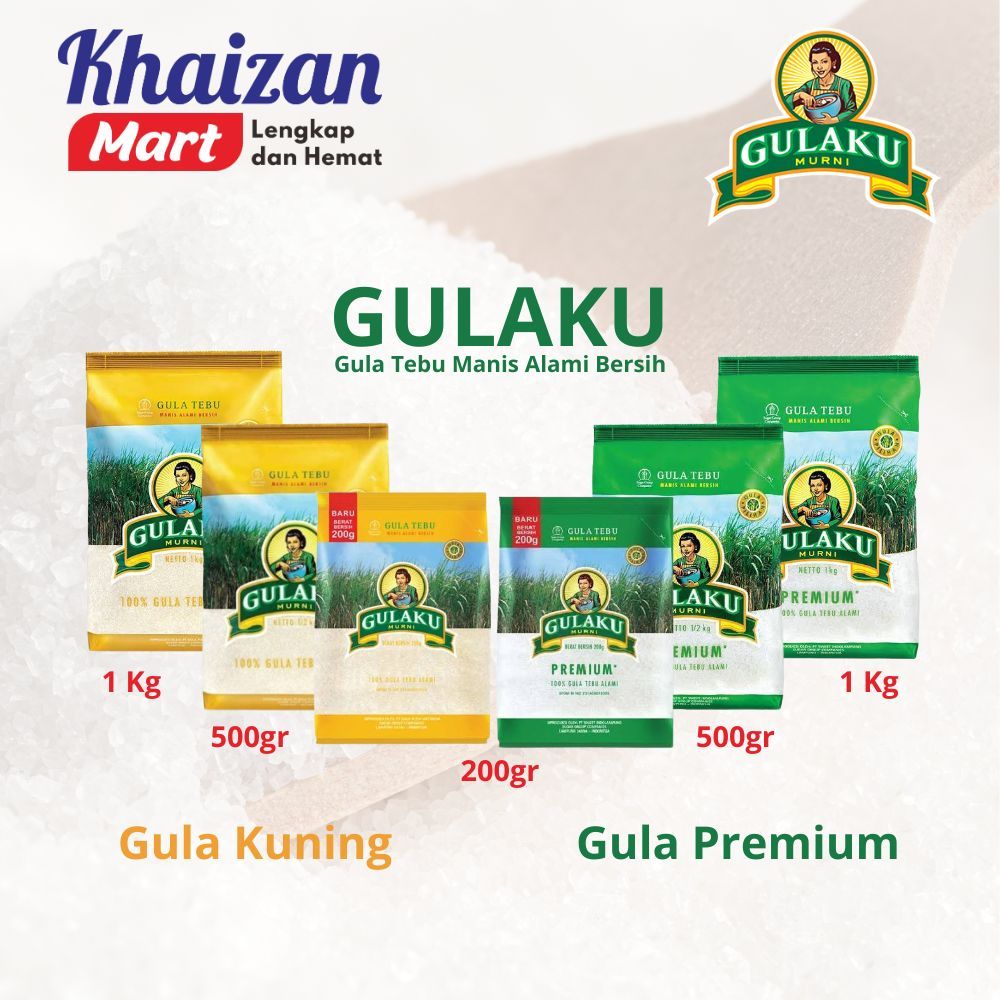 Jual GULAKU | Gula Premium | Gula Kuning | 1kg, 500gr, 200gr | Shopee ...