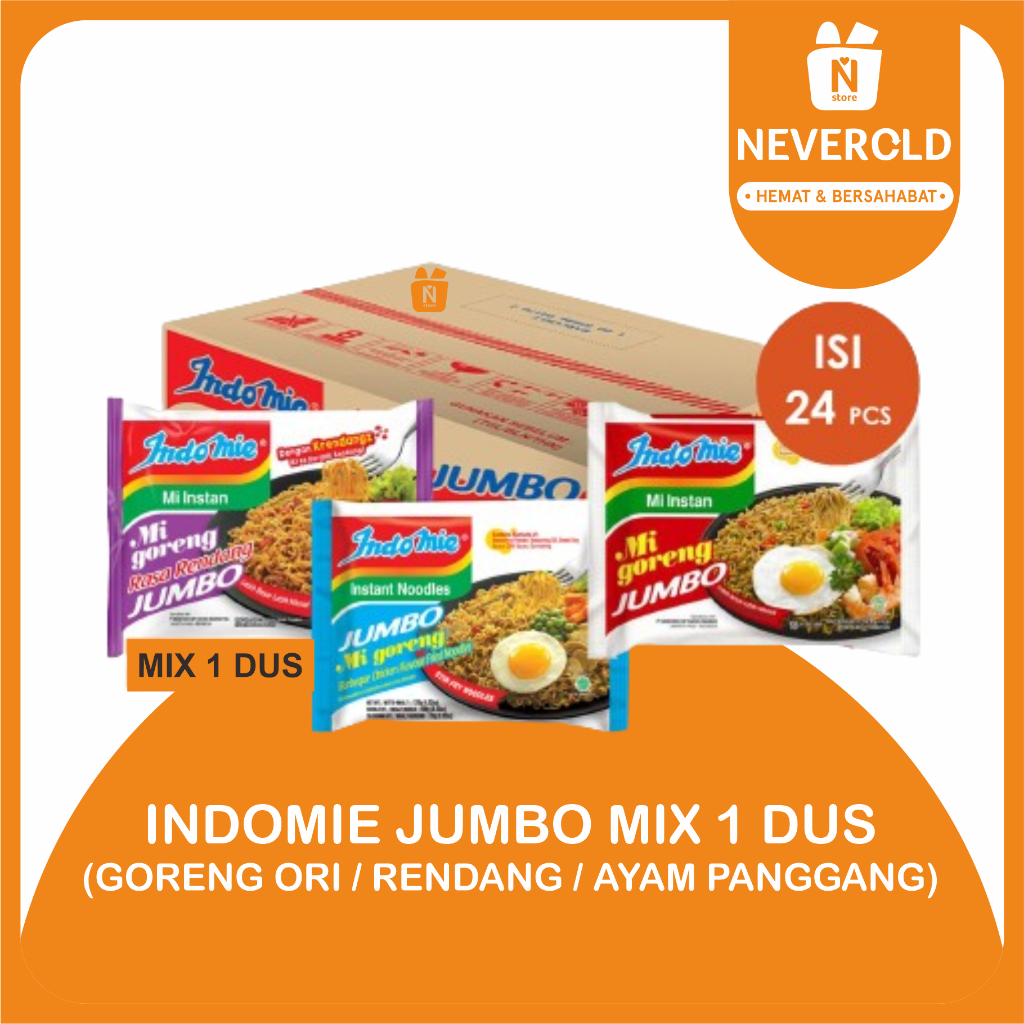 Jual INDOMIE JUMBO 1 DUS ISI 24 BISA ED AGUSTUS 2026 | Shopee Indonesia