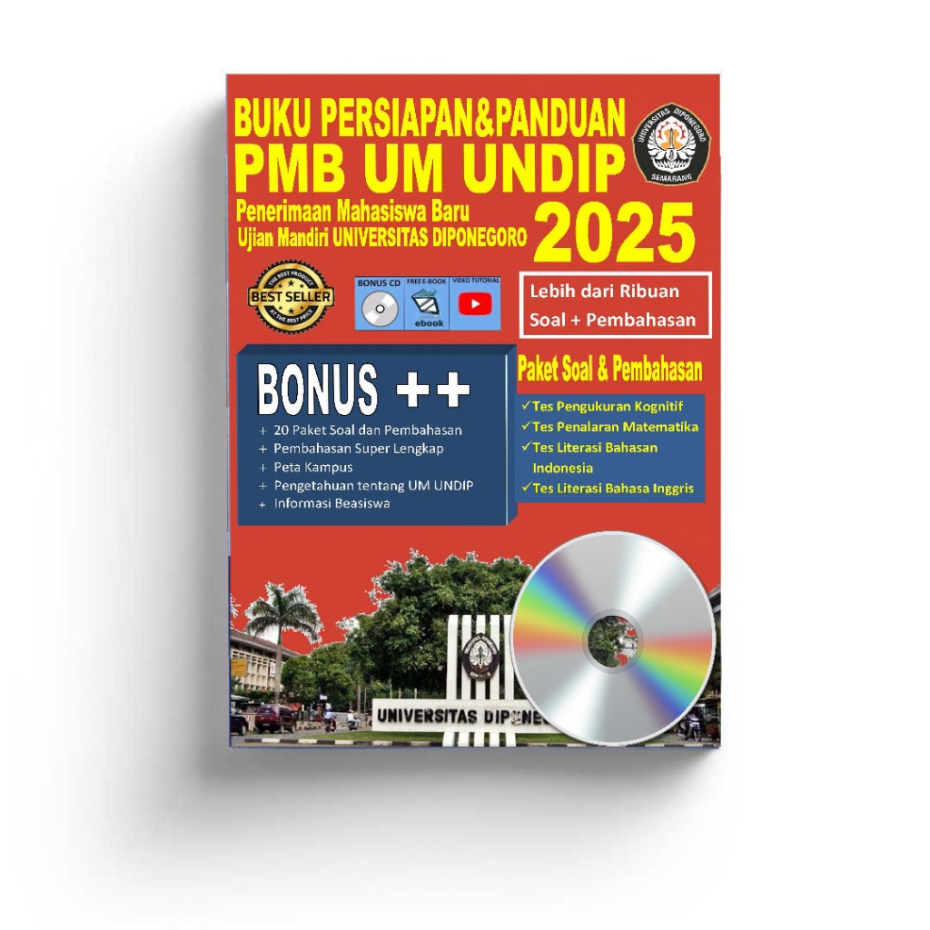 Jual Buku Persiapan dan Panduan PMB UM UNDIP 2025 Saintek soshum UPDATE ...