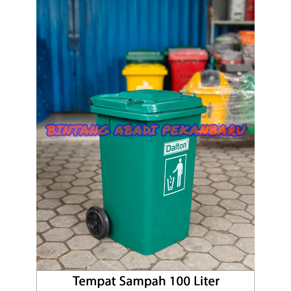 Jual Tempat Sampah Roda 100 Liter HDPE DALTON / Tong Sampah 100L | Shopee Indonesia