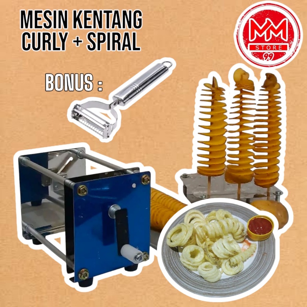 Jual MESIN POTONG KENTANG CURLY DAN KENTANG SPIRAL | Shopee Indonesia