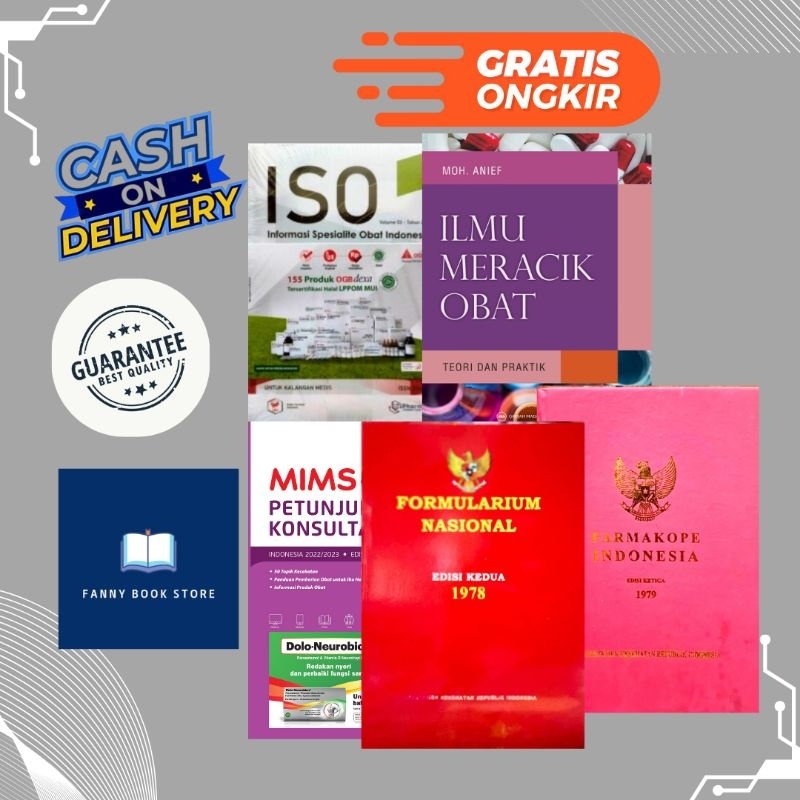 Jual Buku Farmasi - ISO IMO MIMS Farmakope edisi 3 Formularium Nasional ...