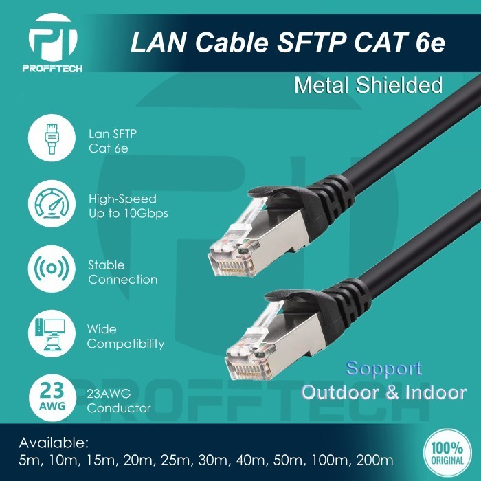 Jual Kabel LAN UTP SFTP Cat6 Outdoor 1m 1,5m 2m 3m 5m 10m 15m 20m 25m | Shopee Indonesia