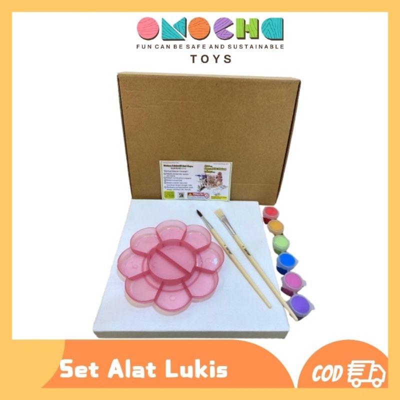 Jual Paket Hemat Alat Lukis Lengkap 1 Set Peralatan Melukis Anak Cat ...