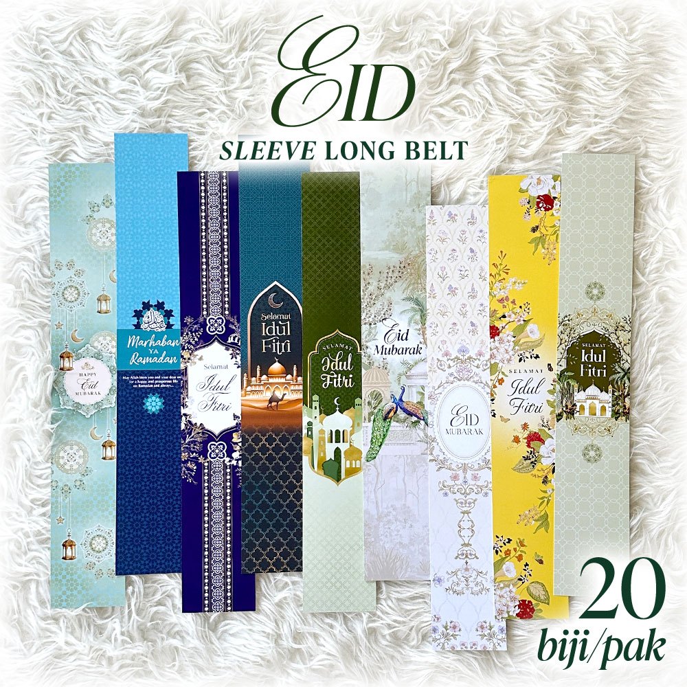 Jual 20pcs LONG Paper BELT Lebaran 2025 / Sabuk Kertas Parcel Idul ...