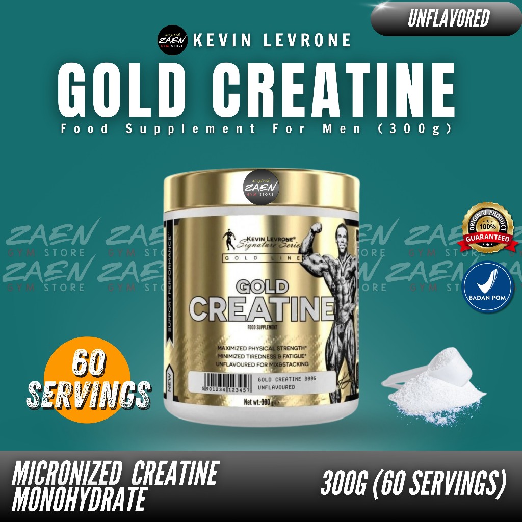 Jual Kevin Levrone Gold Creatine 300 Gram Unflavored | Shopee Indonesia