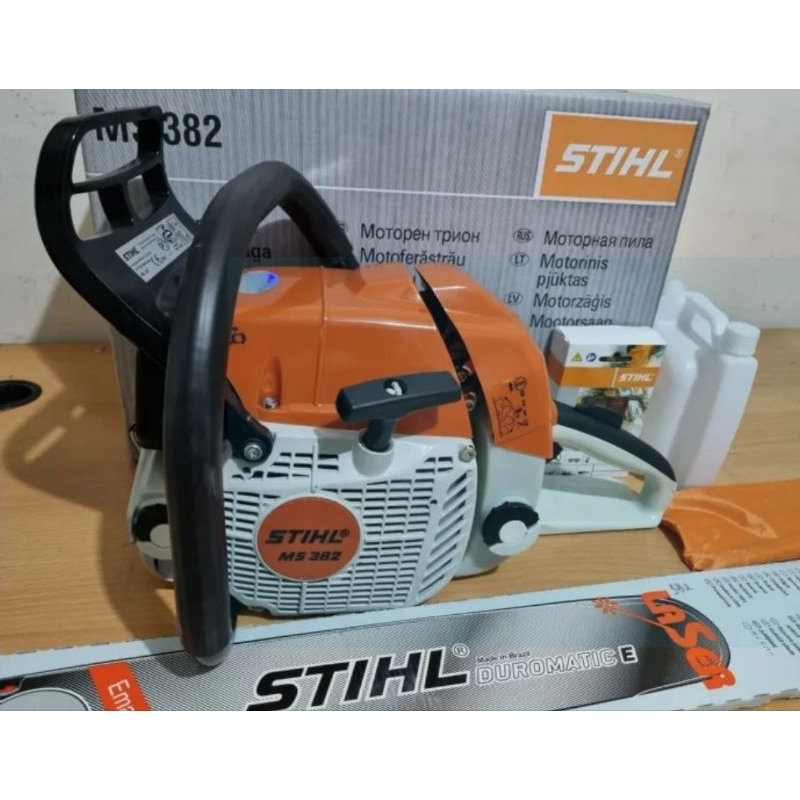 Jual Mesin chainsaw/senso gergaji kayu stihl MS 382 bar 25 inch fullset siap pakai | Shopee ...