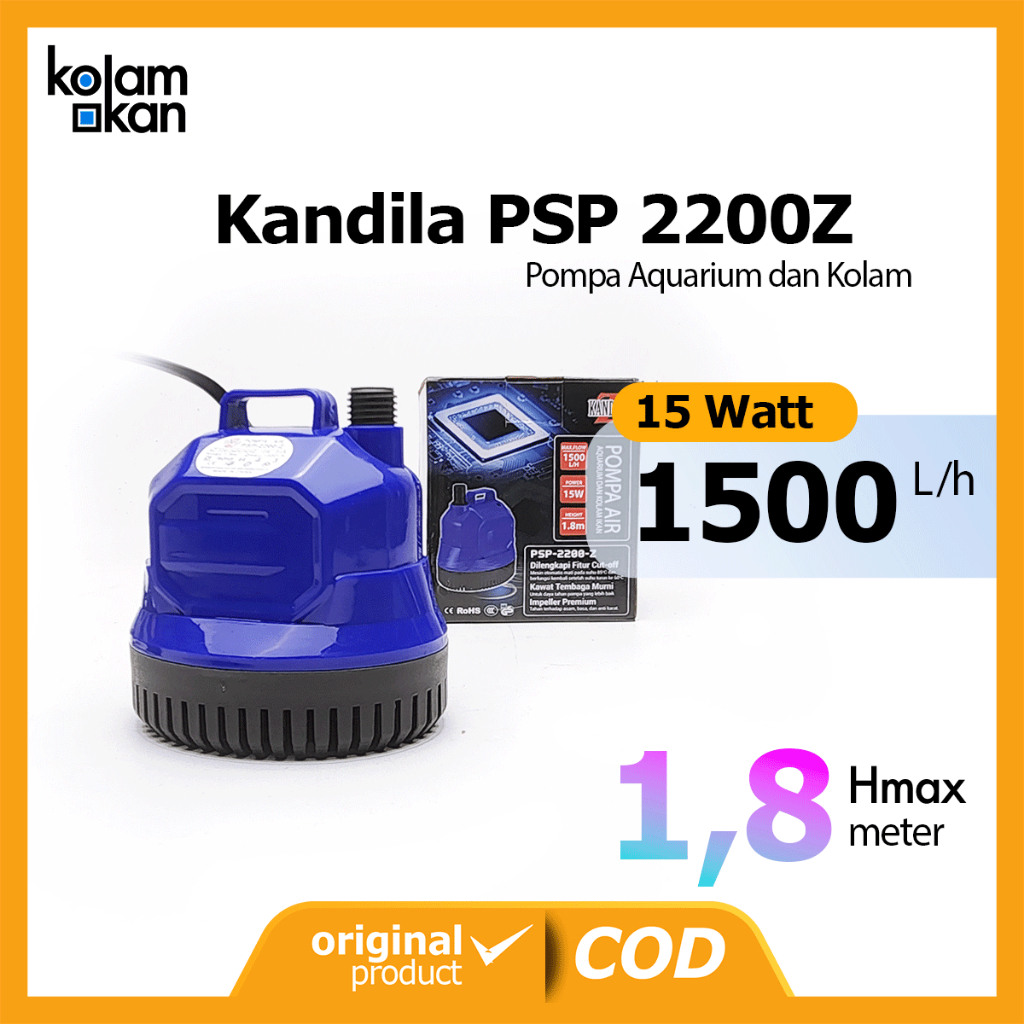 Jual KANDILA PSP 2200 Z Pompa Aquarium 1500 Lph | Shopee Indonesia