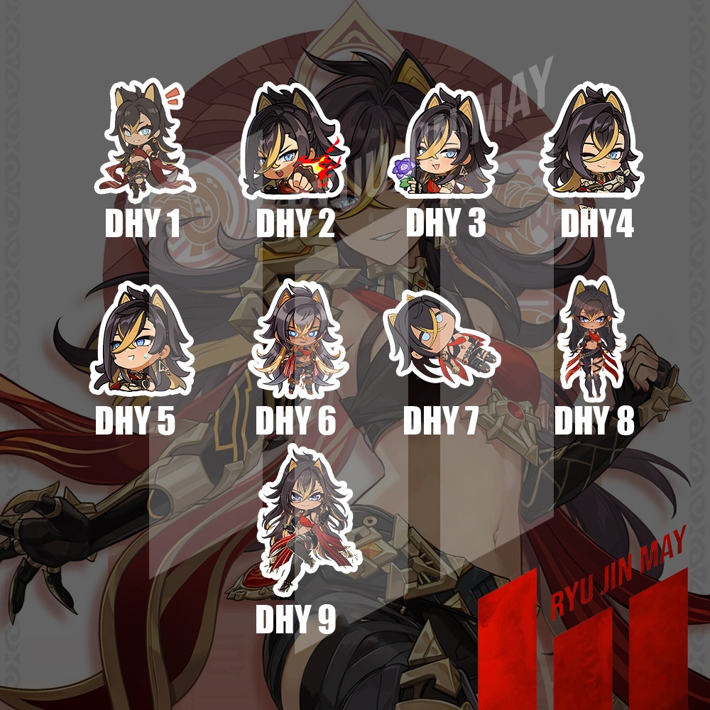 Jual Sticker Anime - Genshin Impact - Dehya | Shopee Indonesia