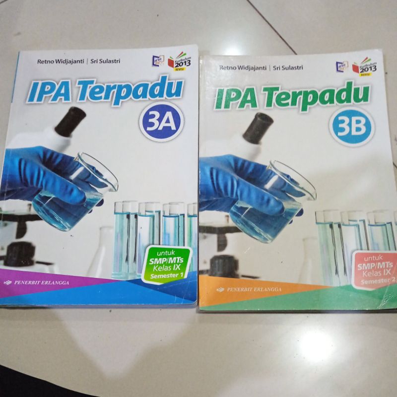 Jual IPA TERPADU 3A DAN 3B UNTUK SMP KELAS 9 / IPA TERPADU SEMESTER 1 ...