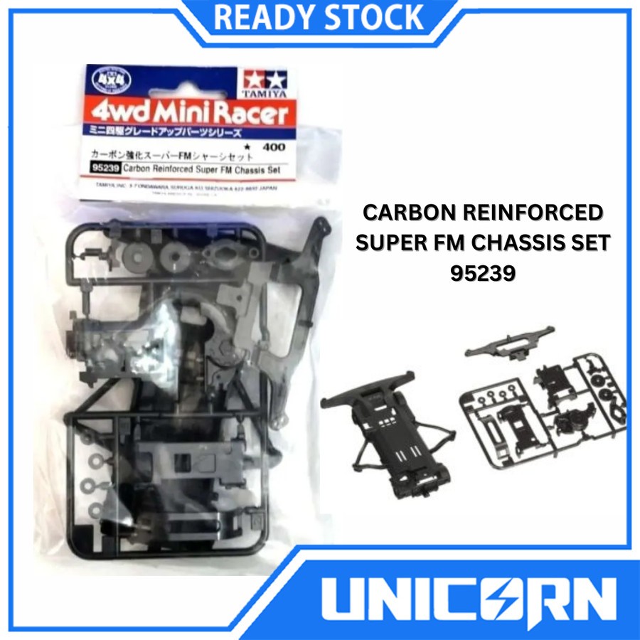 Jual Mini 4WD Carbon Reinforced Super Fm Chassis / Chassis Set 95239 ...