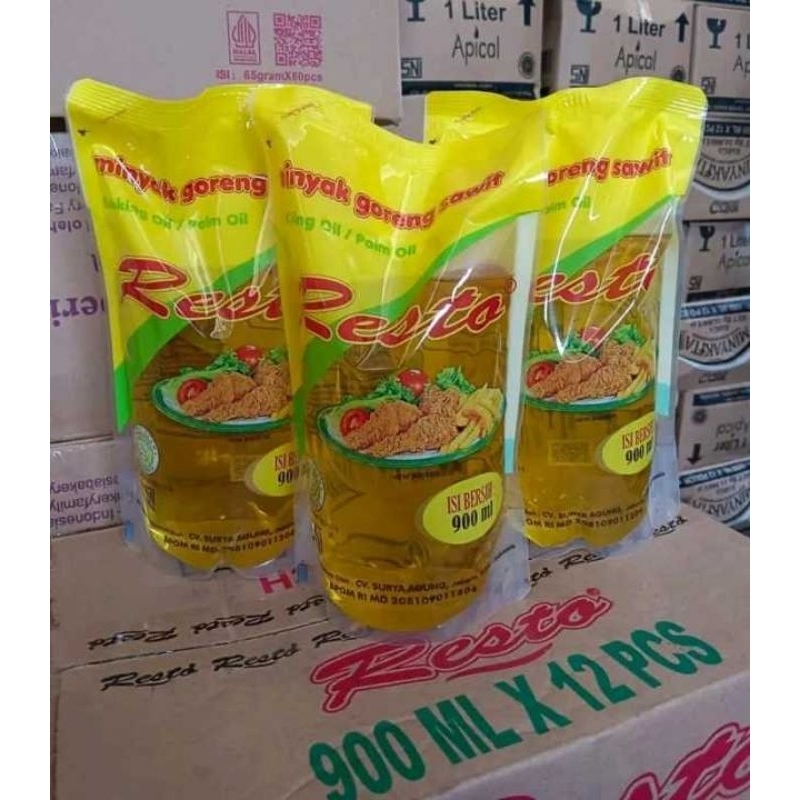 Jual Minyak Goreng Resto 900ml 1 Dus isi 12pcs | Shopee Indonesia