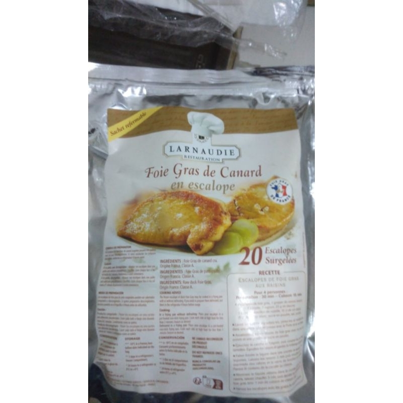 Jual Foie gras - Hati angsa sliced IMPORT LARNAUDIE isi 20 pcs 1kg up ...