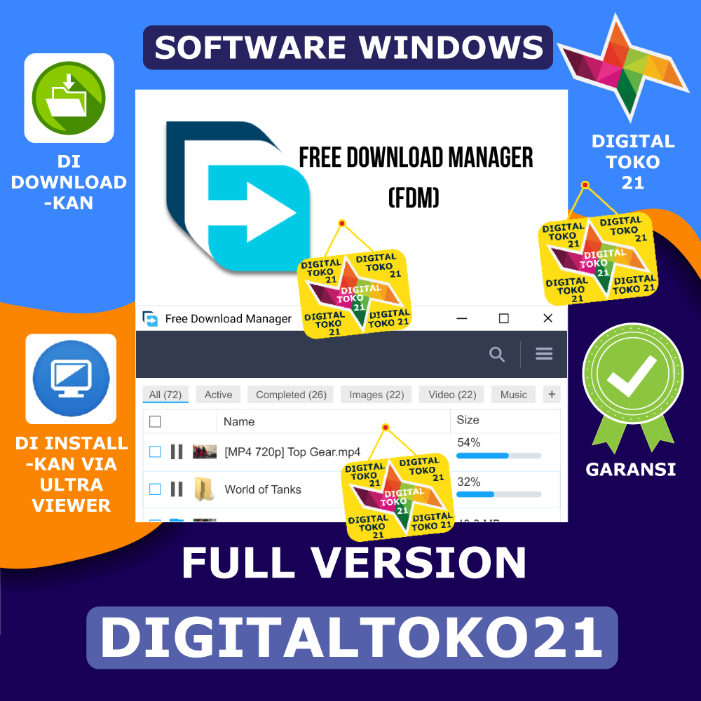 Jual [Diinstallkan] Free Download Manager (FDM) Terbaru Full Version ...
