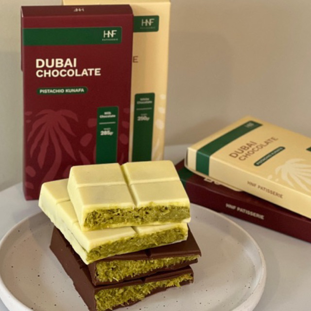 Jual [FREE GIFT] Dubai Pistachio Kunafa Cokelat Premium by HNF JUMBO Dubai white Choco & Milk ...
